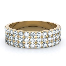 Yellow Gold Pave Diamond Ring | Daniel William Diamonds
